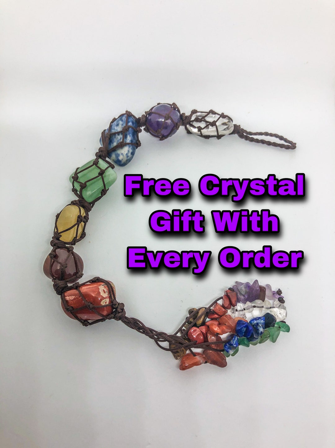 Incredible 7 Chakra Hanging Crystals - Healing & Protection Decoration ...