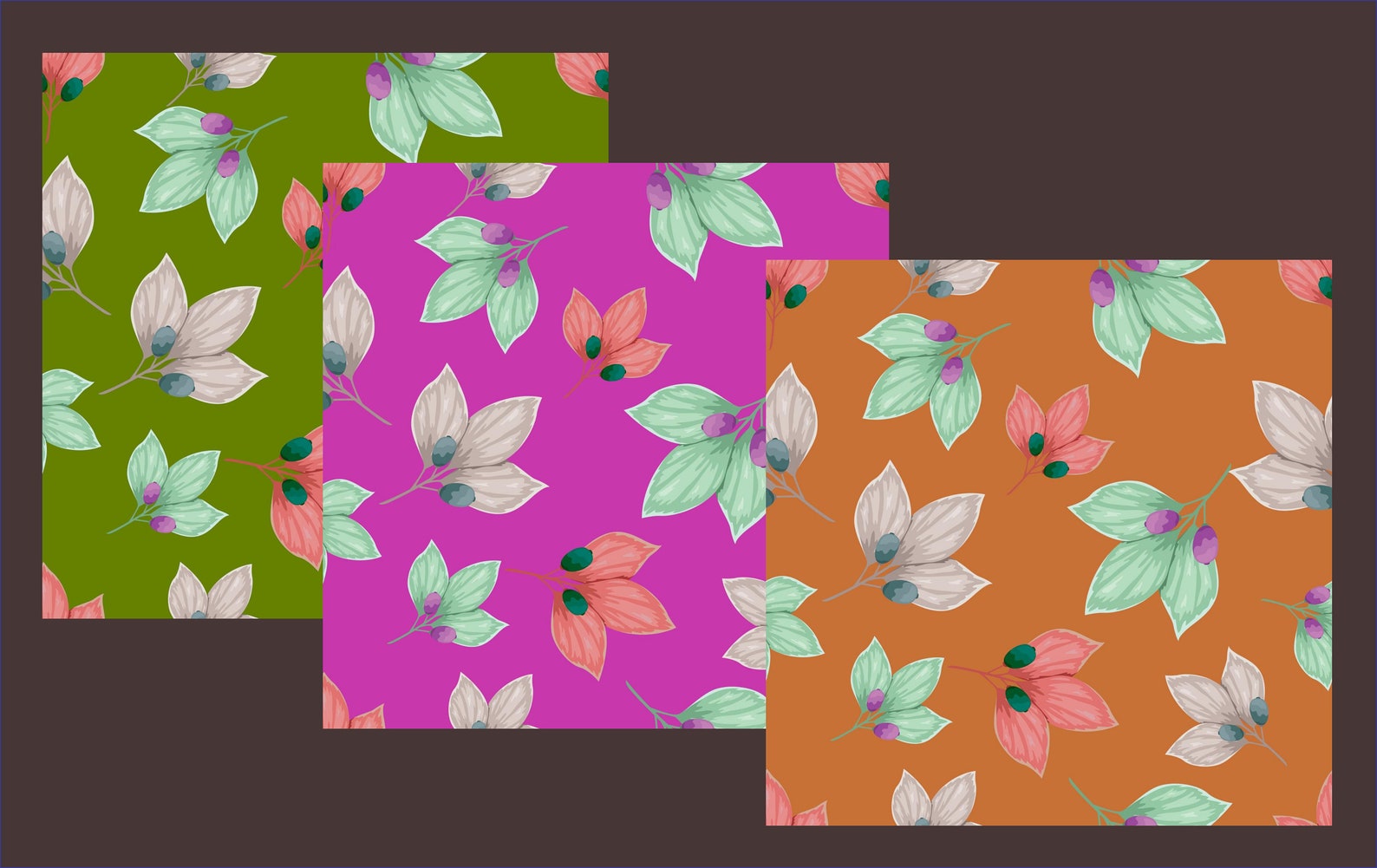 Leaves Digital Seamless, Papers Leaf Design, Digital Downloads Leaves ...