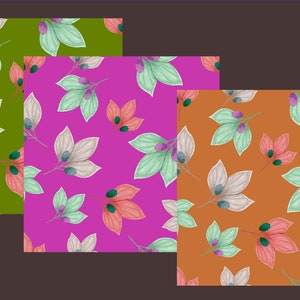 Leaves Digital Seamless, Papers Leaf Design, Digital Downloads Leaves ...