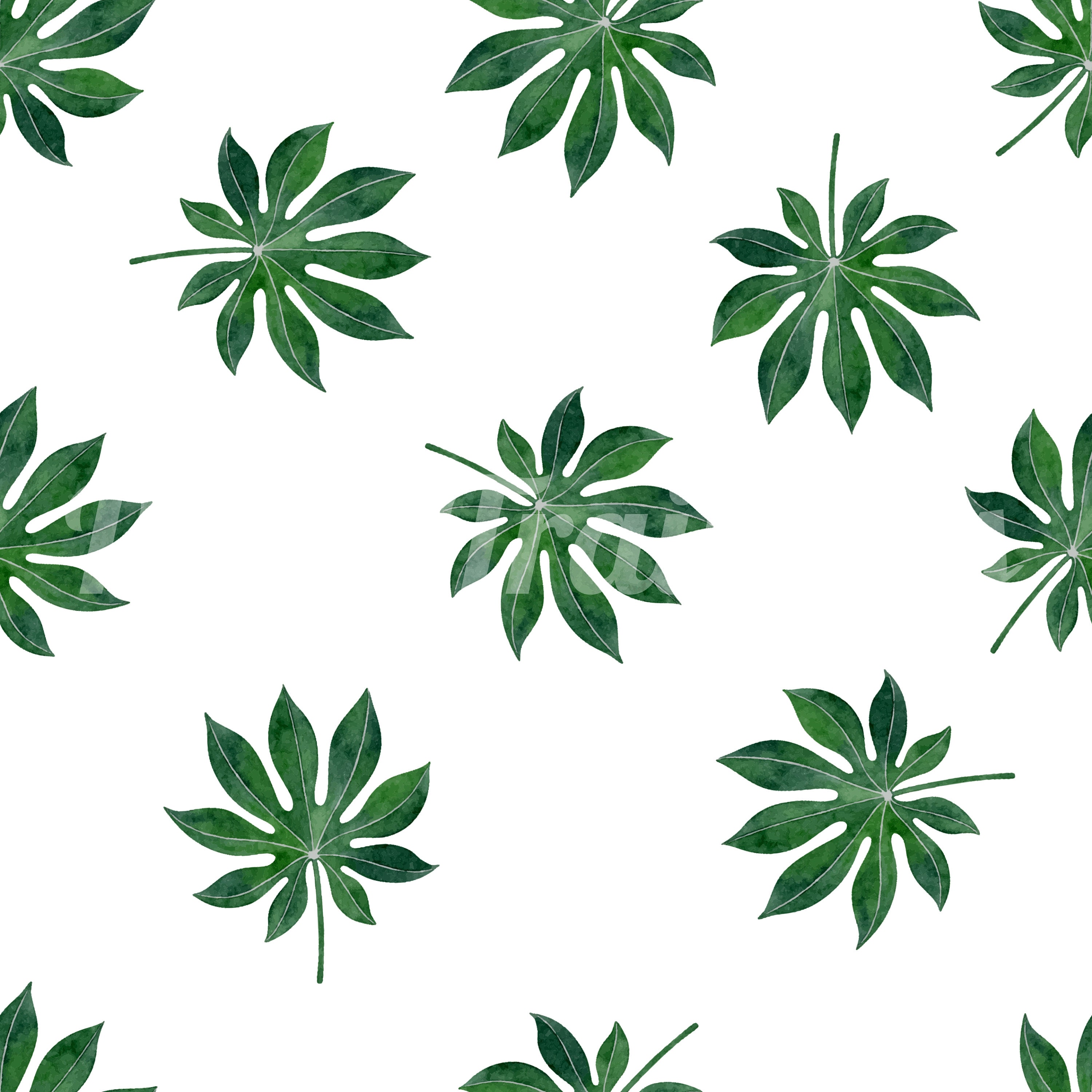 Tropical Leaves Digital Papers, Green Leaf Background Design, Seamless ...