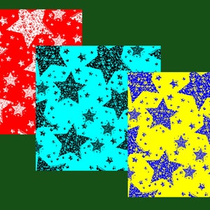 Stars Digital Paper Downloads Seamless Background Starry - Etsy