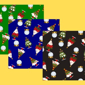 Christmas Tree Digital Papers Holiday Craft Instant - Etsy