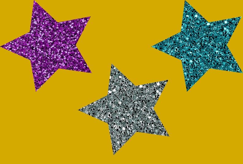 Glitter Stars Digital Cliparts Downloads, Sparkle Stars PNG Clipart ...