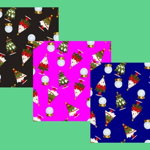 Christmas Tree Digital Papers Holiday Craft Instant - Etsy