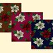 Poinsettia Christmas Flowers, Digital Paper Downloads, 34 Seamless ...