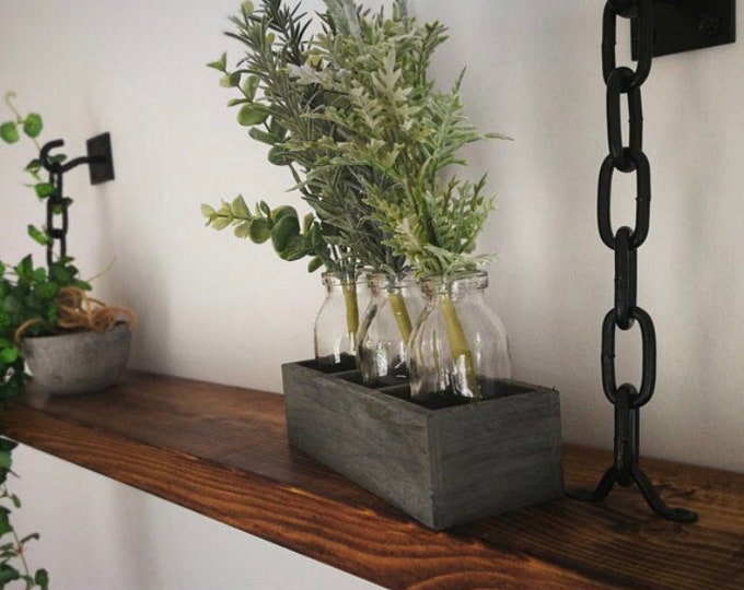 Set of 2 - Unique Industrial Chain Shelving Brackets Various Lengths - Etsy