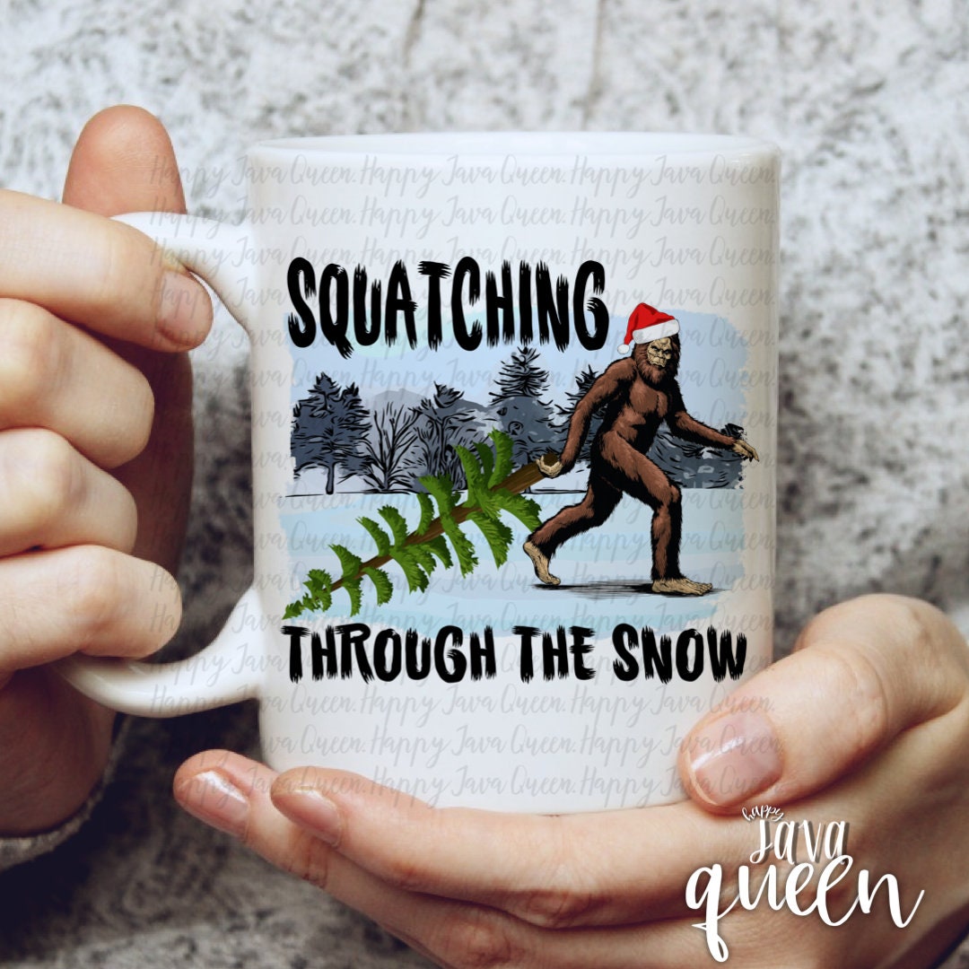 Squatching Through the Snow Sasquatch Winter Gift for Him Seasonal ...