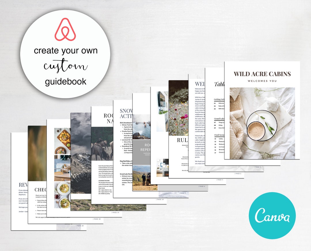 Airbnb Welcome Book | VRBO Guidebook for Your Vacation Rental - Etsy