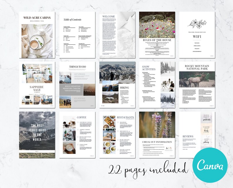 Airbnb Welcome Book | VRBO Guidebook for Your Vacation Rental - Etsy