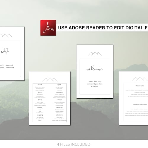 Airbnb Printables Vacation Rental Airbnb Decor House | Etsy