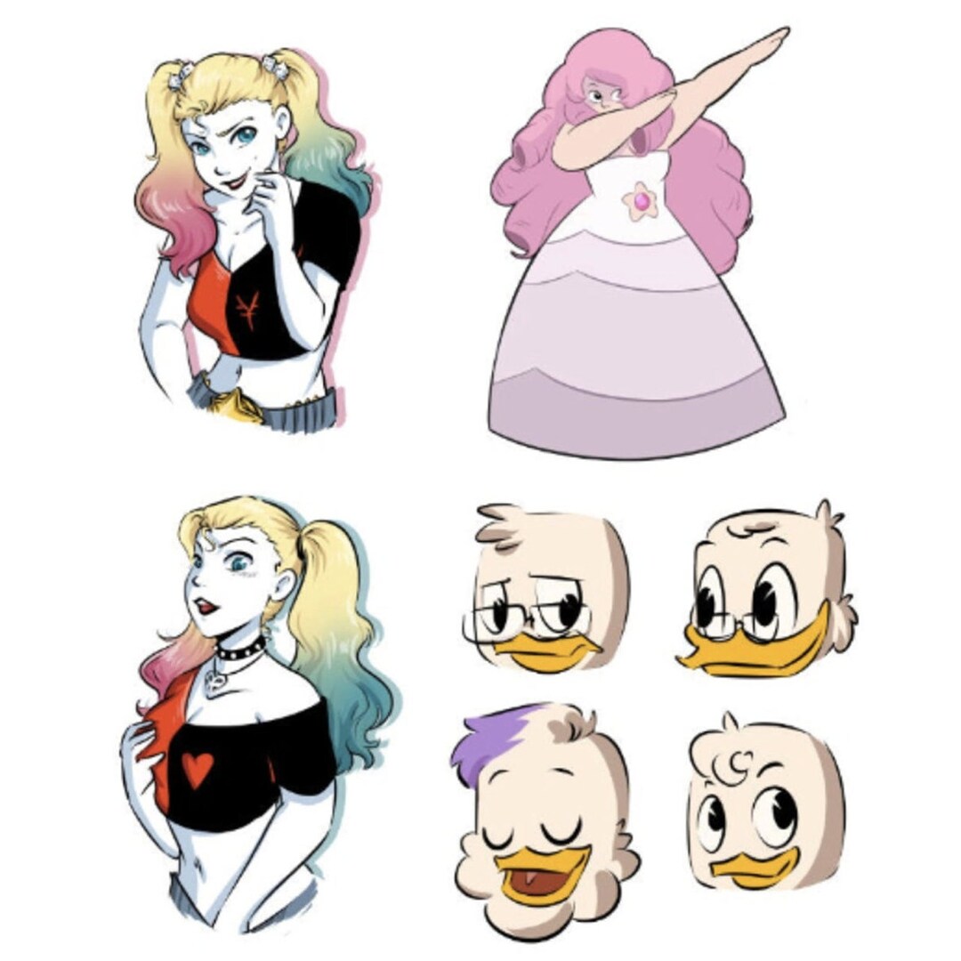 Misc Cartoon Stickers - Etsy