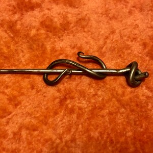 Hand Forged Knot Hair Pin Iron Hair Pin Barrette Hand Forged | Etsy