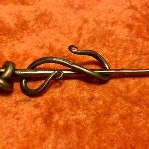 Hand Forged Knot Hair Pin Iron Hair Pin Barrette Hand Forged | Etsy
