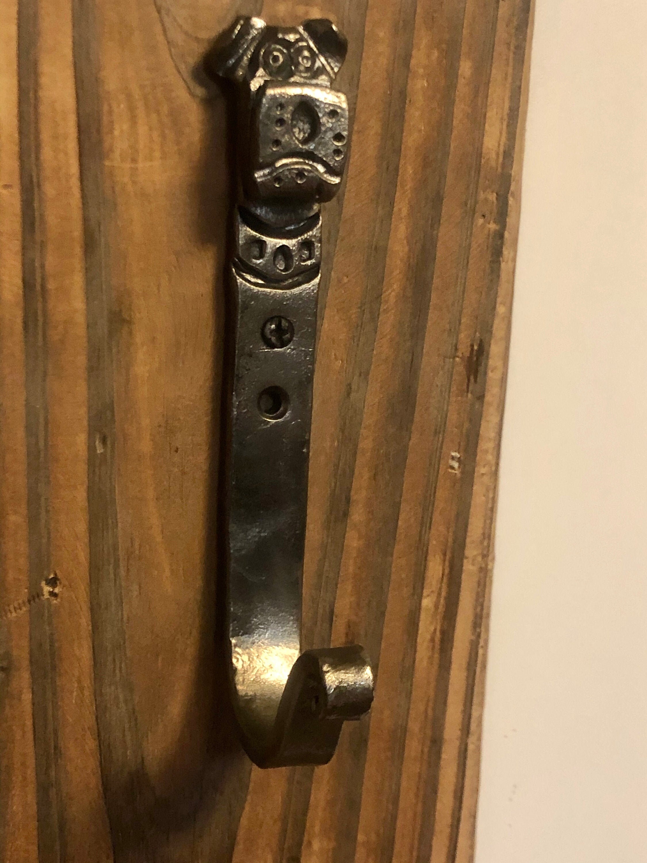 Hand Forged Bulldog Hook Leash Hook Pet Lovers Blacksmith Made | Etsy