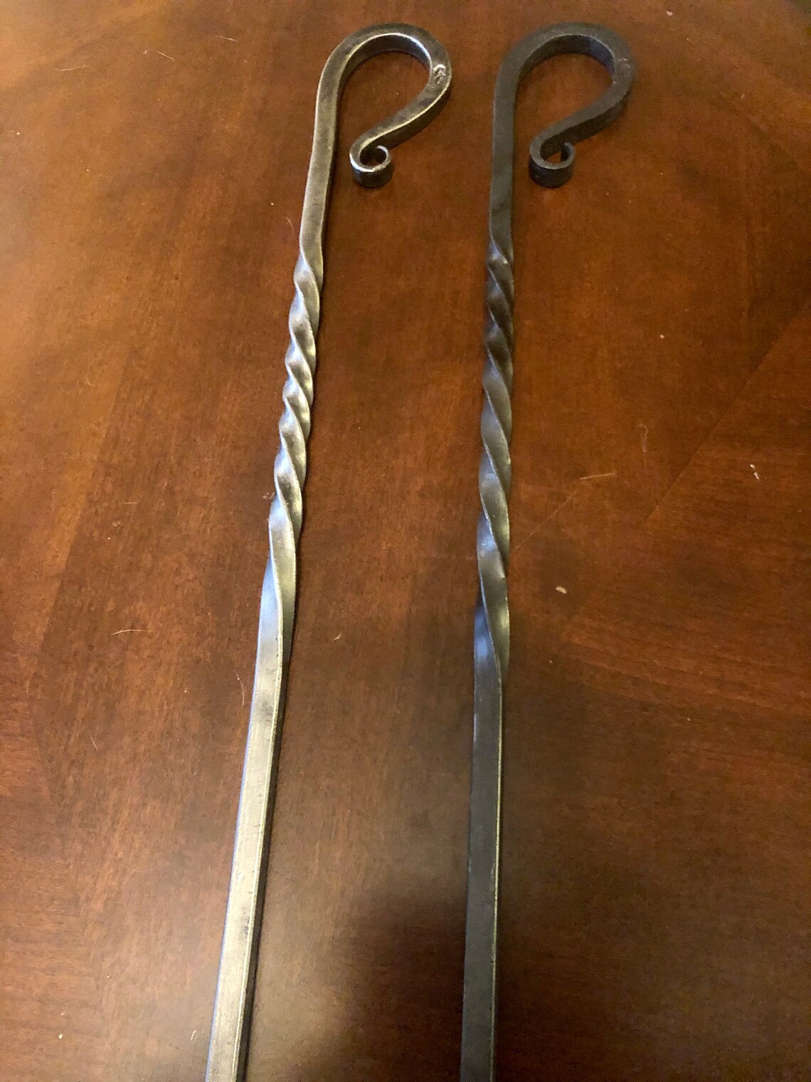 Hand Forged Fire Poker Iron Fire Poker Wrought Iron - Etsy