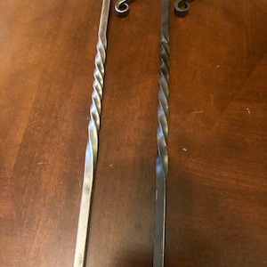 Hand Forged Fire Poker Iron Fire Poker Wrought Iron Traditional Fire ...