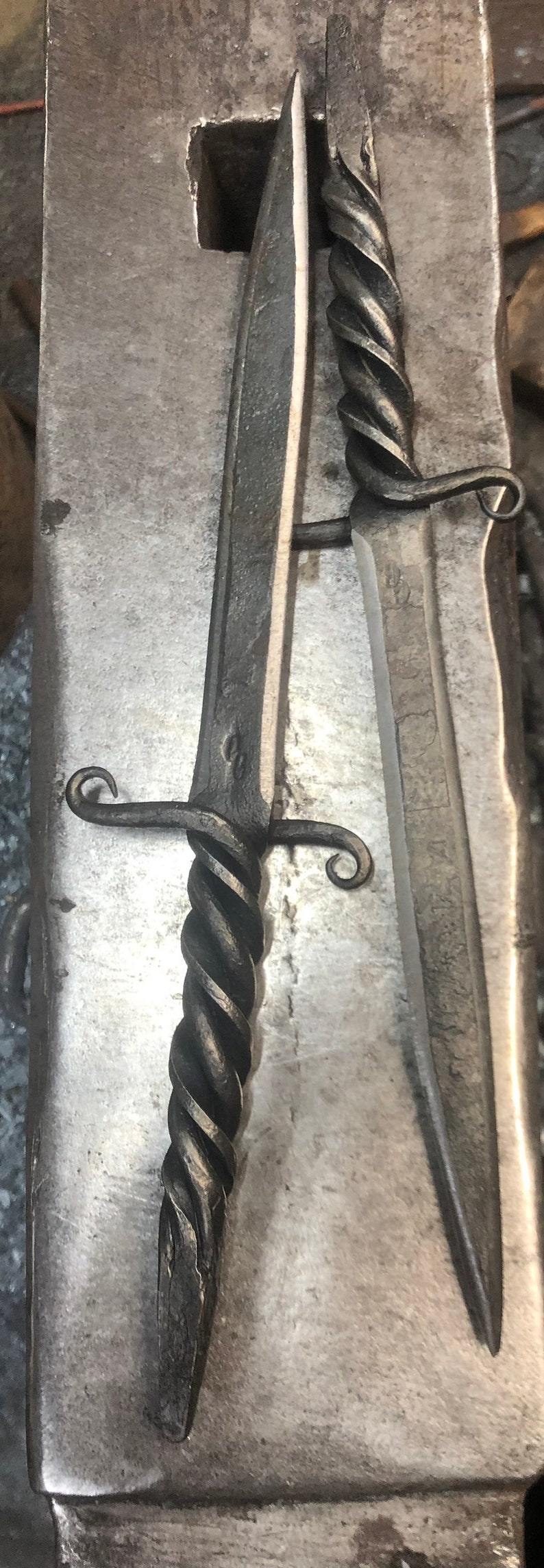 Dagger Style Letter Opener Hand Forged Blacksmith Made Ohio - Etsy