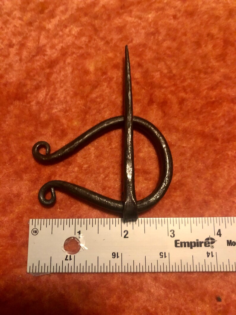 Iron Cloak Pin Penannular Brooch Blanket Pin Hand LARP Renfest - Etsy