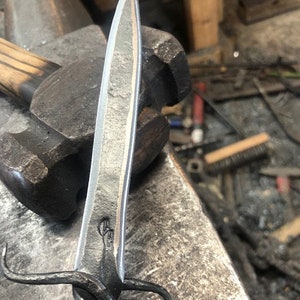 Dagger Style Letter Opener Hand Forged Blacksmith Made Ohio - Etsy