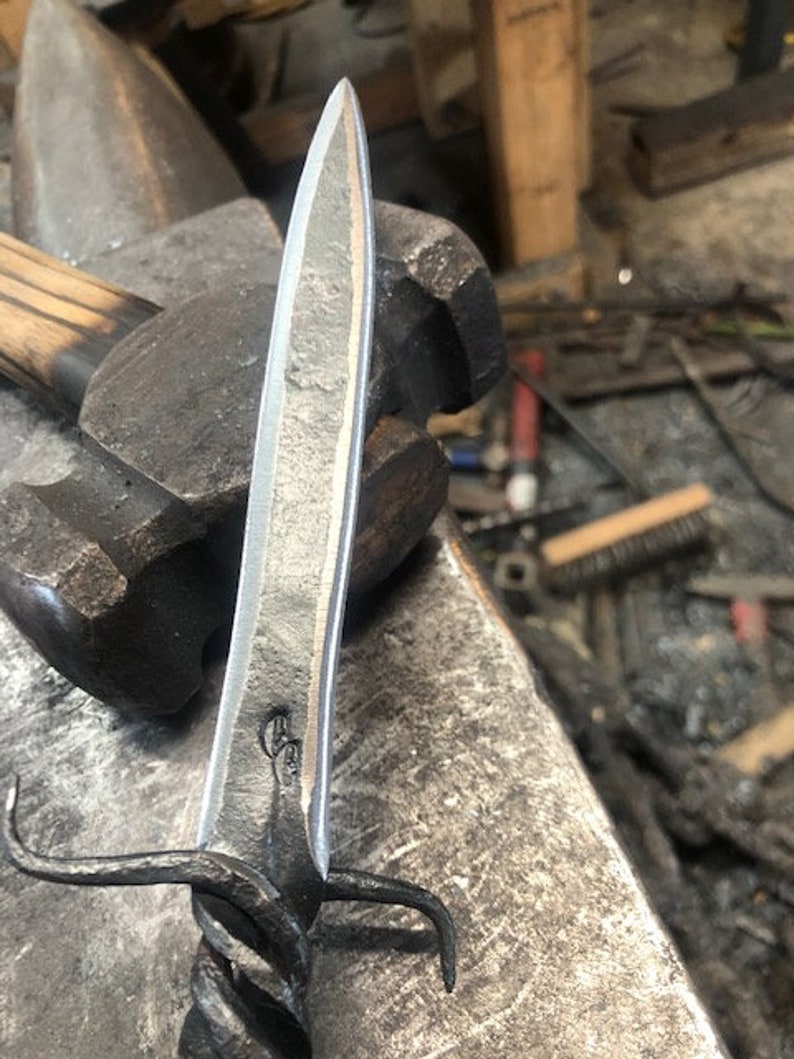 Dagger Style Letter Opener Hand Forged Blacksmith Made Ohio - Etsy