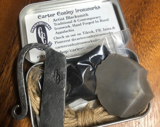 Hand Forged Flint Striker Fire Steel Blacksmith Made Ohio Made High ...