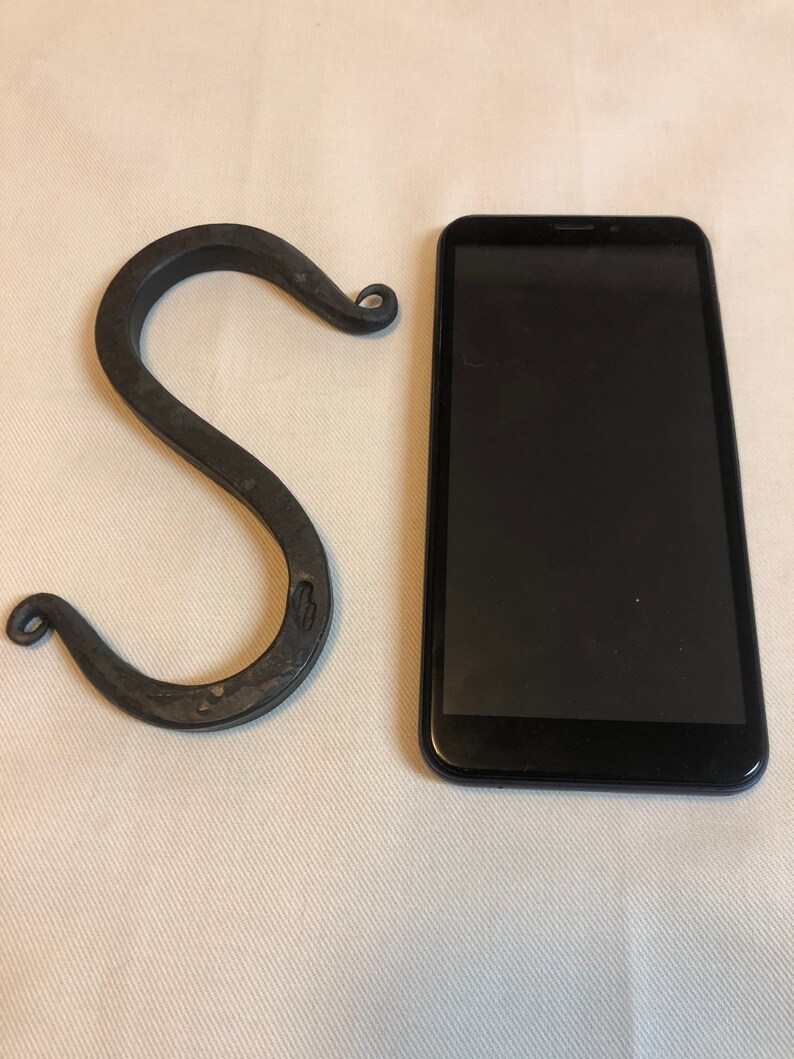 Extra Large S-hooks Hand Forged Blacksmith Made Heavy Duty Plant Hanger ...