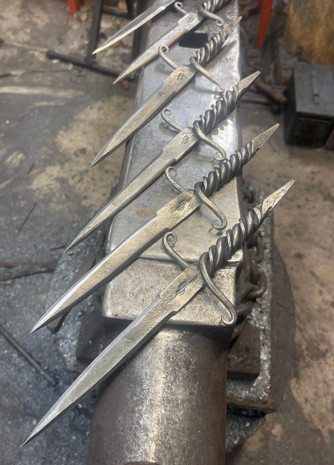 Dagger Style Letter Opener Hand Forged Blacksmith Made Ohio Made - Etsy