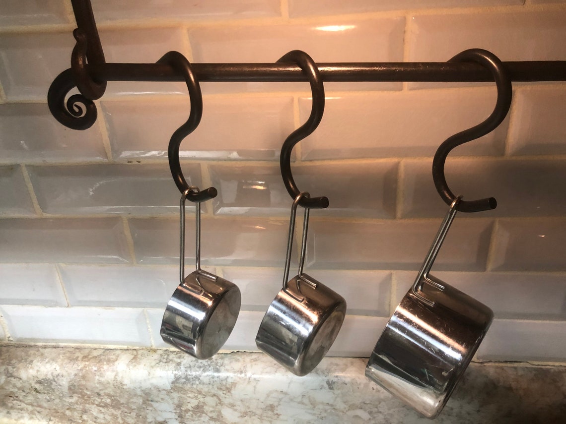 Plain S-hooks Hand Forged Blacksmith Made Wrought Iron S-hooks - Etsy