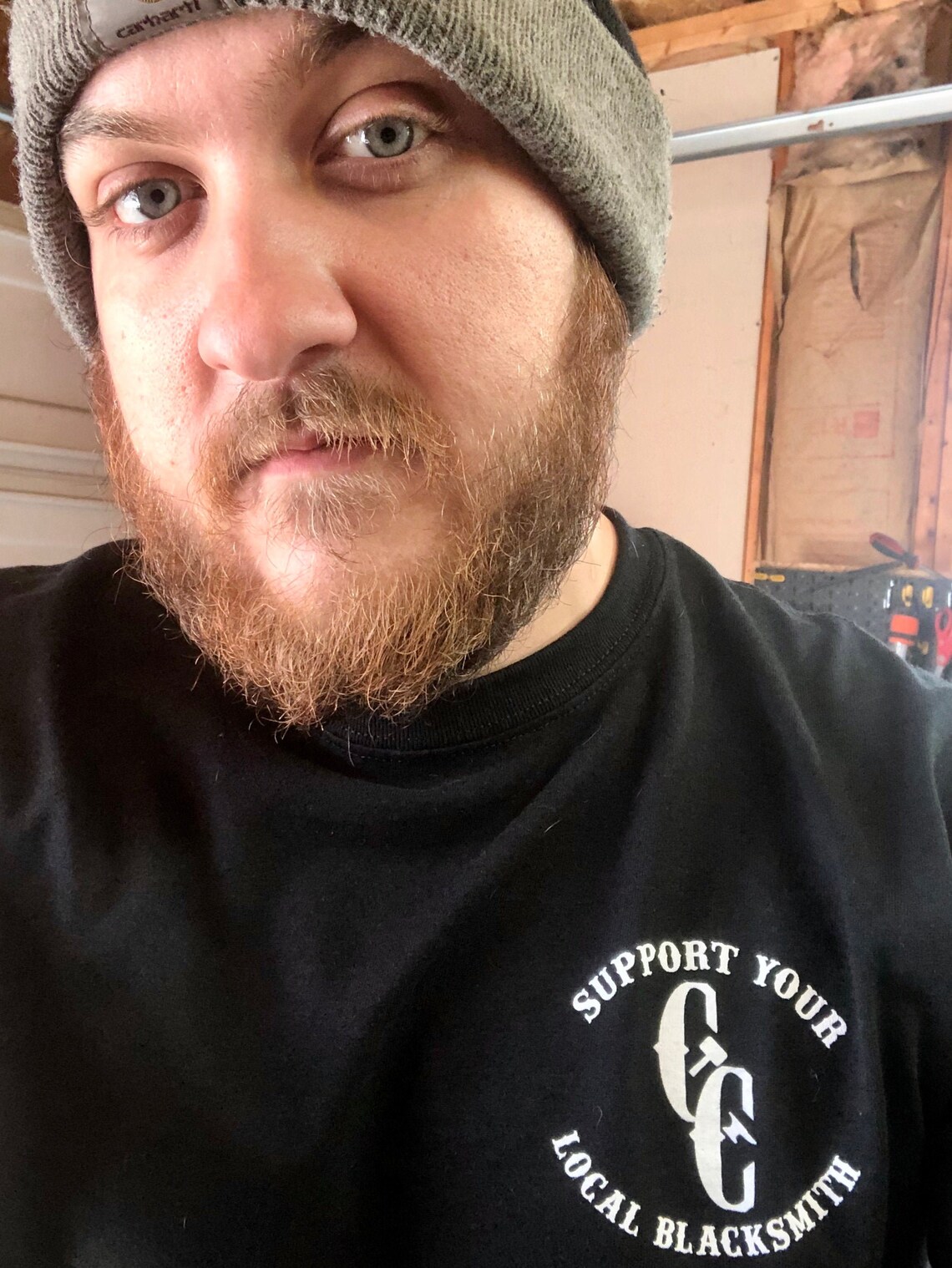 Support Your Local Blacksmith T-shirt Carter Conley Ironworks | Etsy