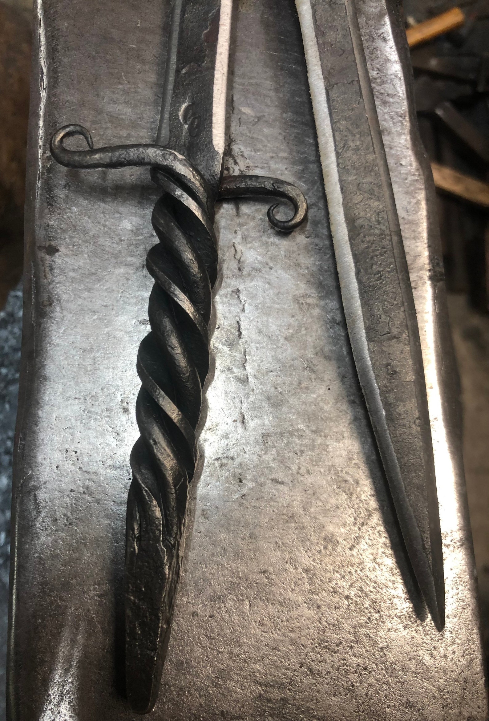 Dagger Style Letter Opener Hand Forged Blacksmith Made Ohio - Etsy