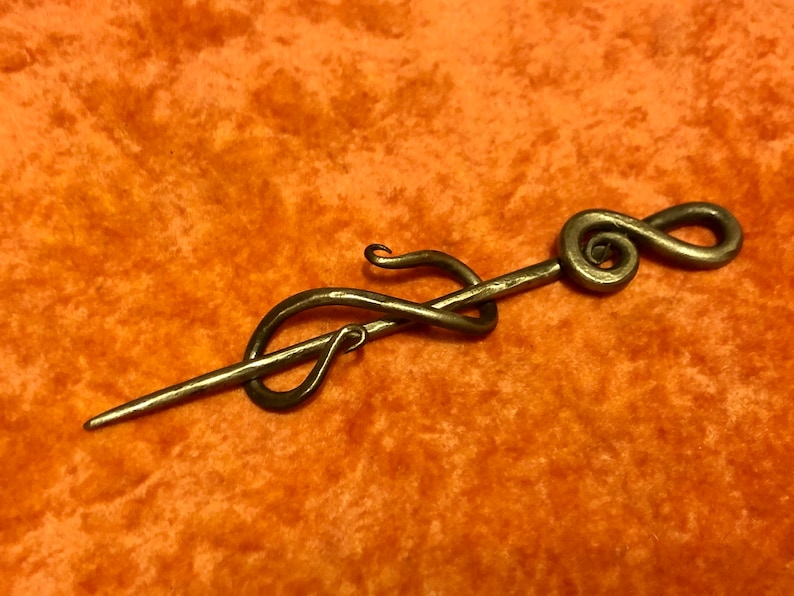 Hand Forged Treble Clef Hair Pin Music Lover Hand Forged Hair | Etsy