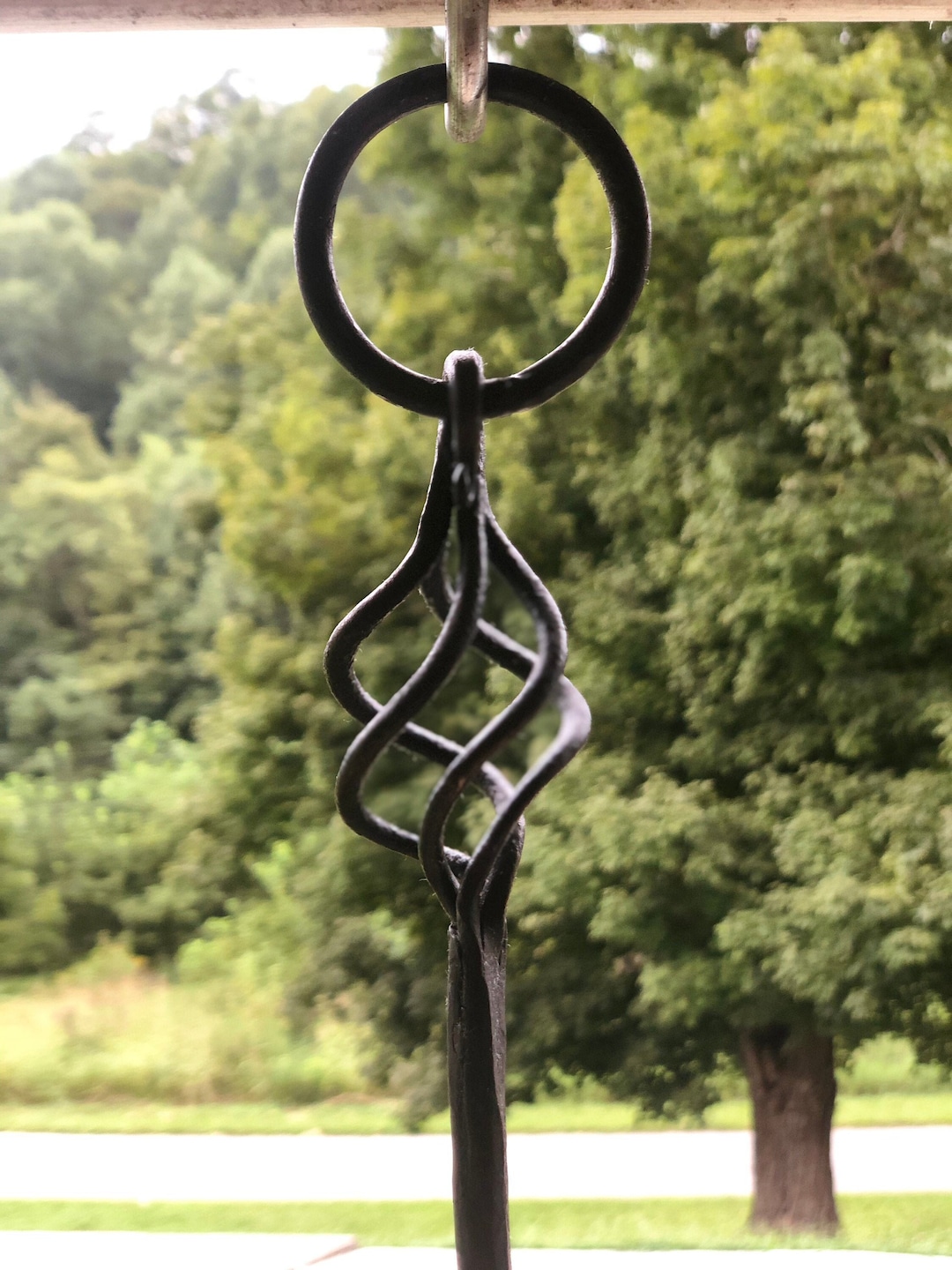Forge Welded Basket Twist Fire Poker Hand Forged Traditional Fire Poker ...
