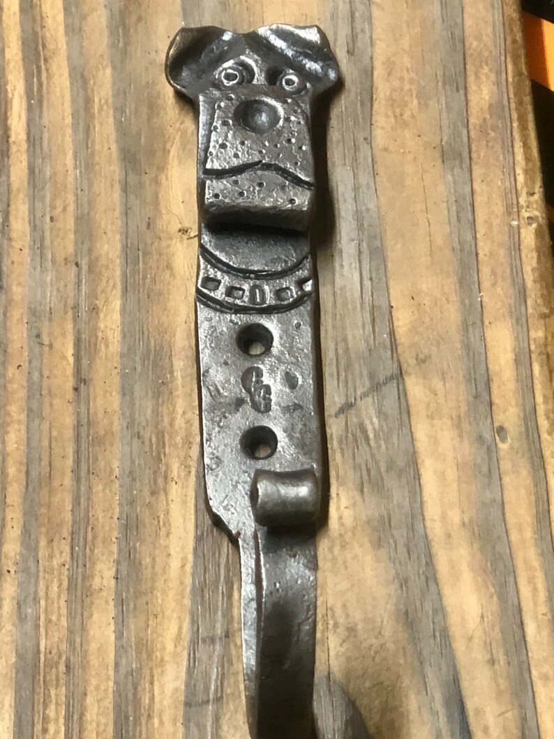Hand Forged Bulldog Hook Leash Hook Pet Lovers Blacksmith Made Ohio ...