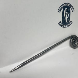 Hand Forged Hair Pin Spiral Scroll Hair Pin Hand Forged Hair Pin ...