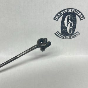 Hand Forged Knot Hair Pin Iron Hair Pin Barrette Hand Forged Blacksmith ...