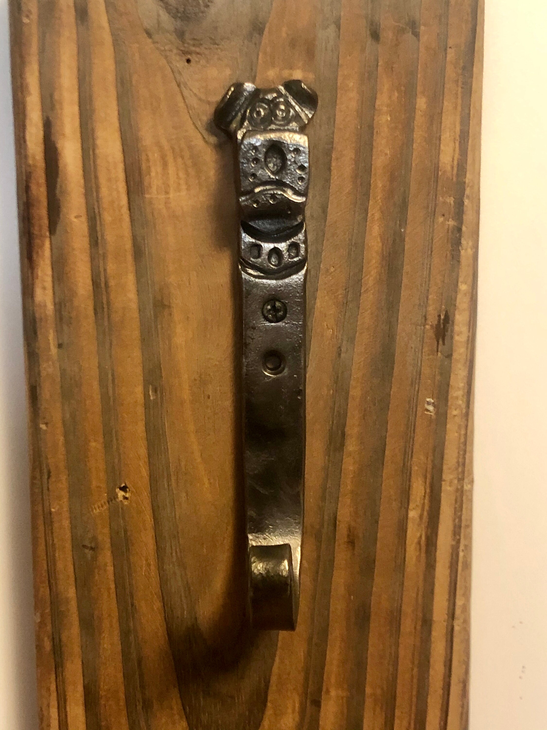 Hand Forged Bulldog Hook Leash Hook Pet Lovers Blacksmith Made | Etsy
