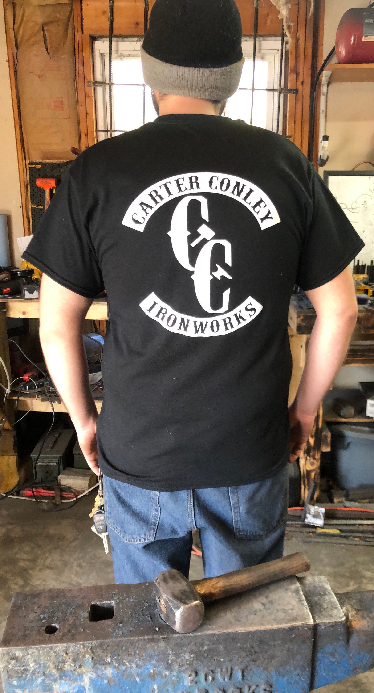 Support Your Local Blacksmith T-shirt Carter Conley Ironworks - Etsy