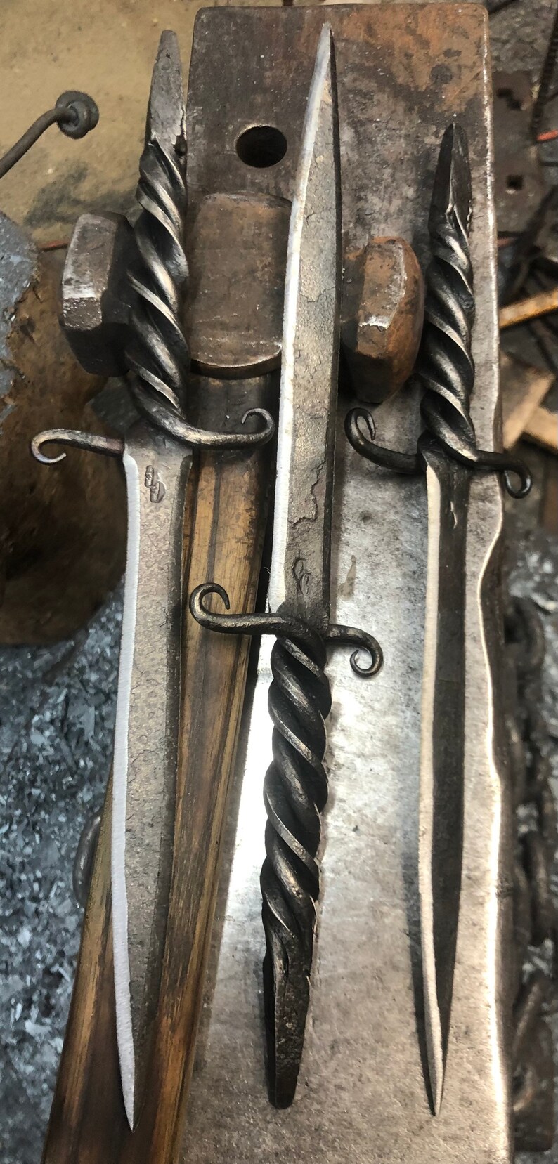 Dagger Style Letter Opener Hand Forged Blacksmith Made Ohio - Etsy