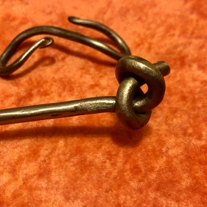 Hand Forged Knot Hair Pin Iron Hair Pin Barrette Hand Forged | Etsy