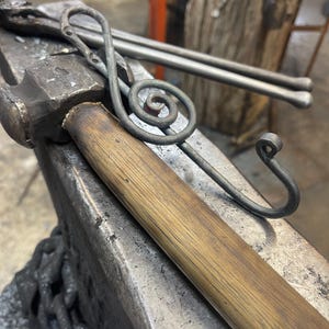 Treble Clef Wrought Iron Hook Hans Forged Hook Wall Hook Music Lovers ...