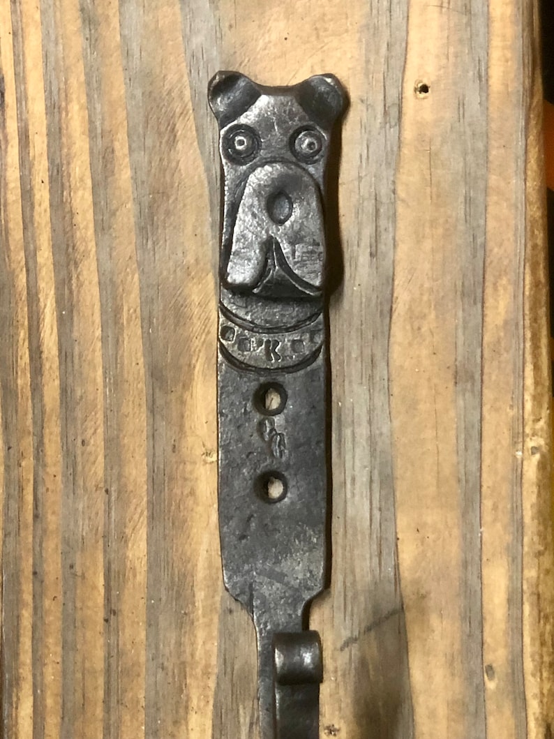 Hand Forged Bulldog Hook Leash Hook Pet Lovers Blacksmith Made Ohio ...