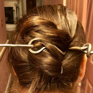Hand Forged Knot Hair Pin Iron Hair Pin Barrette Hand Forged | Etsy