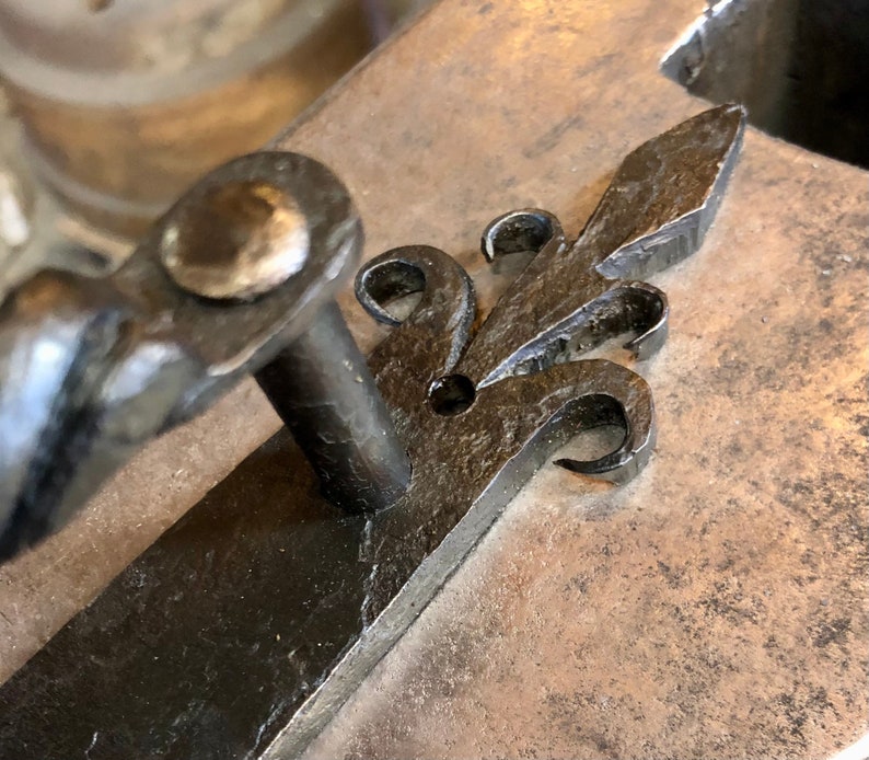 Hand Forged Medieval Style Door Pull Gate Pull Door Handle Scrolled ...
