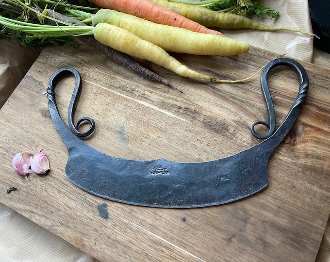 Hand Forged Blacksmith Pizza Cutter, Rocking Pizza Slicer - Etsy