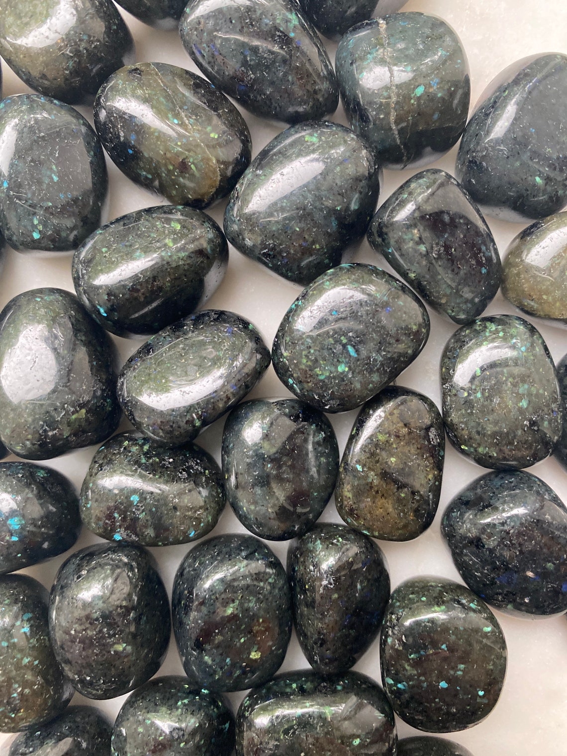 Galaxite labradorite Micro Tumbled Crystal Stone - Etsy Canada