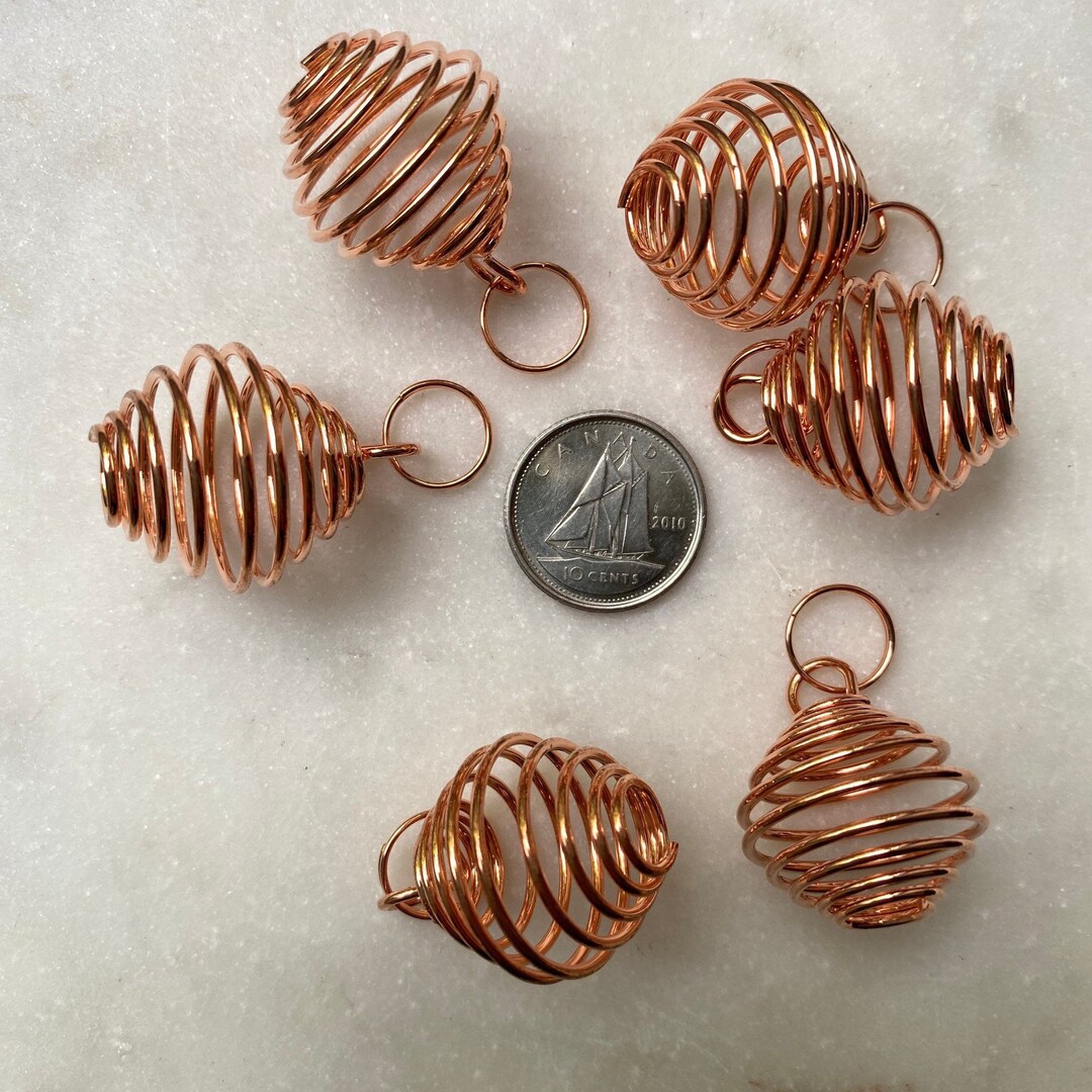 Copper SMALL Coil Cage (copper Plated) - Etsy