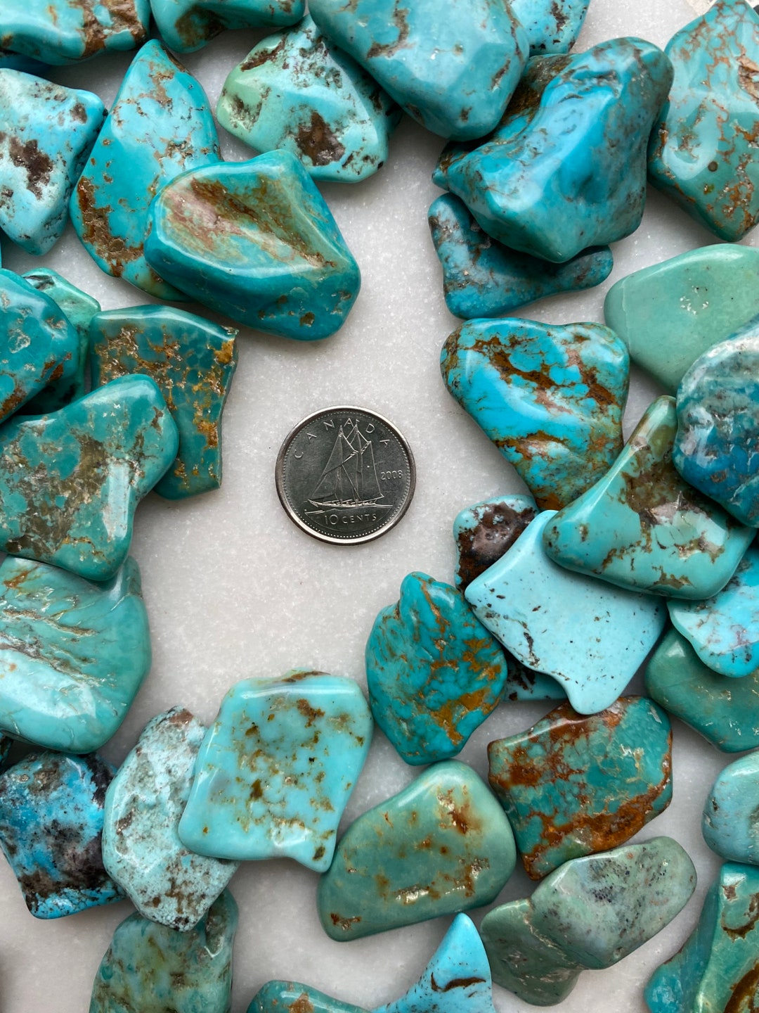 Blue Green Turquoise Tumbled Crystal - Etsy