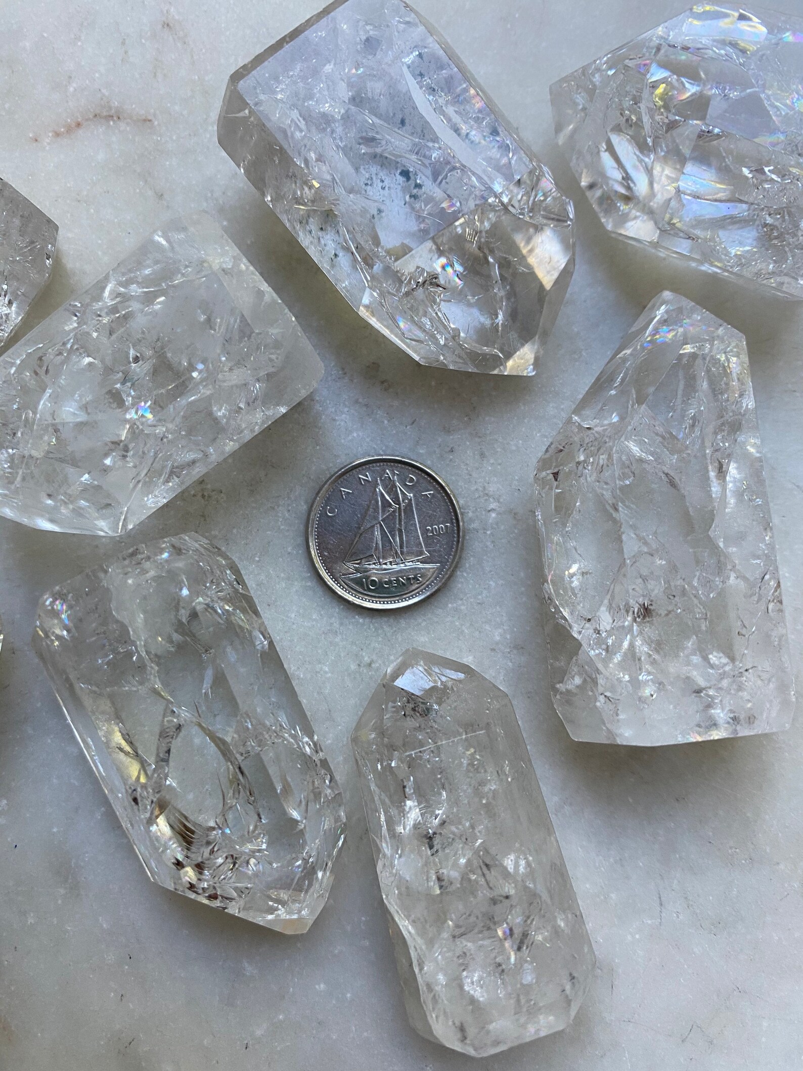 Clear Quartz Cracked Generator Crystal | Etsy