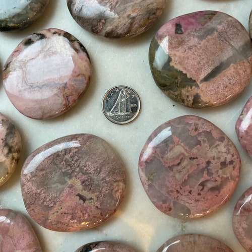 Rhodonite Tumbled Stone Rhodonite Crystal Nurturing Tumble - Etsy