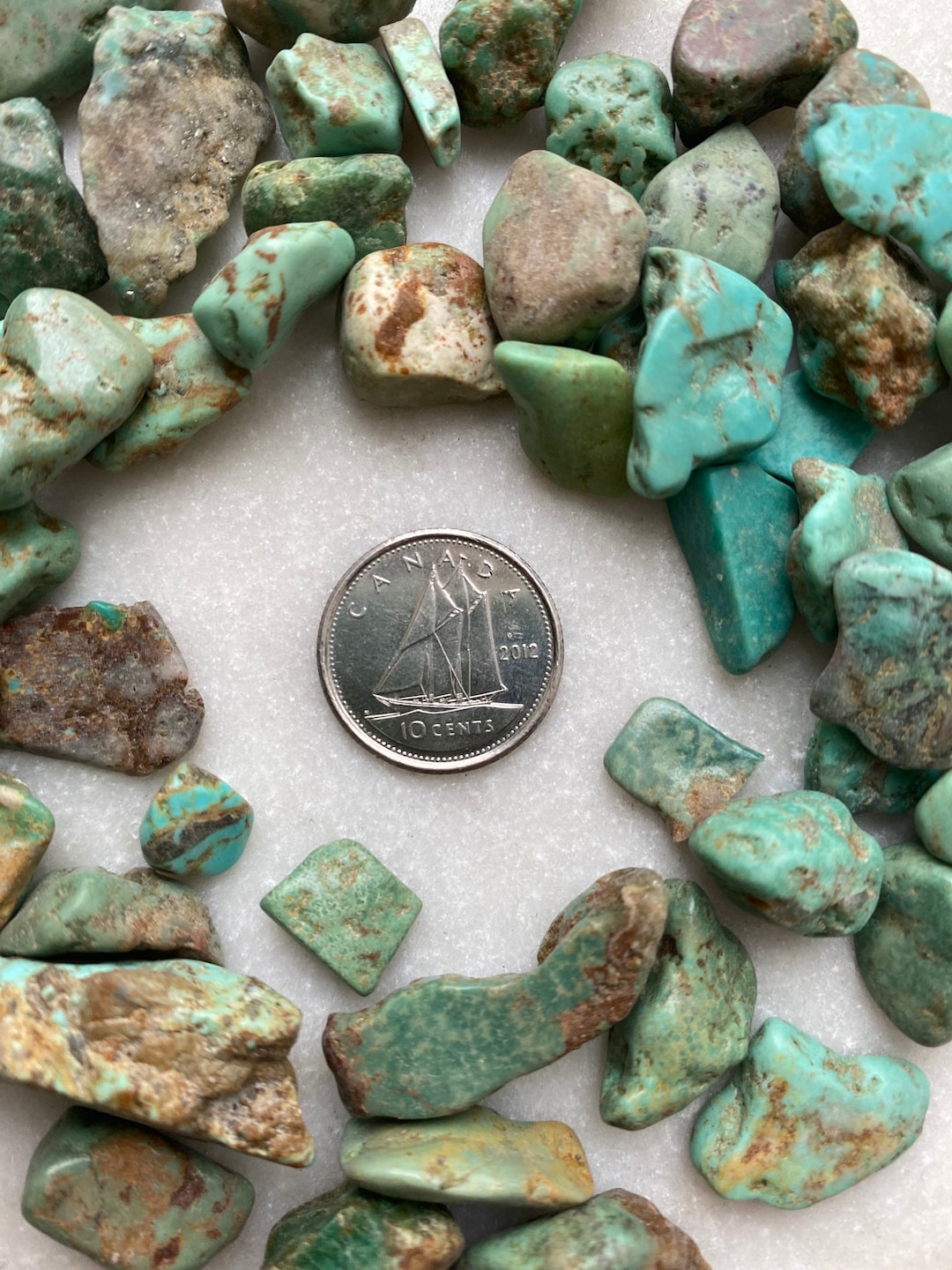 Blue Green Turquoise Tumbled Crystals (includes 5 Grams) - Etsy